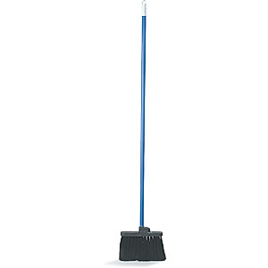 Carlisle FoodService Products CFS 3686403 Duo-Sweep Plastic Coated Metal Handle Wide Warehouse Broom, Synthetic Bristles, 5" Trim x 11" Width Bristle, 48" Overall Length, Black,(pack of 1)