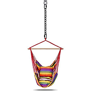 BeneLabel 2Pcs Black Heavy Duty Hanging Chains with 4 Carabiners, Hanging Kits Hammock Chair Hardware for Indoor Outdoor Playground Hanging Chair Hammock Punching Bags, 1000 LB Capacity