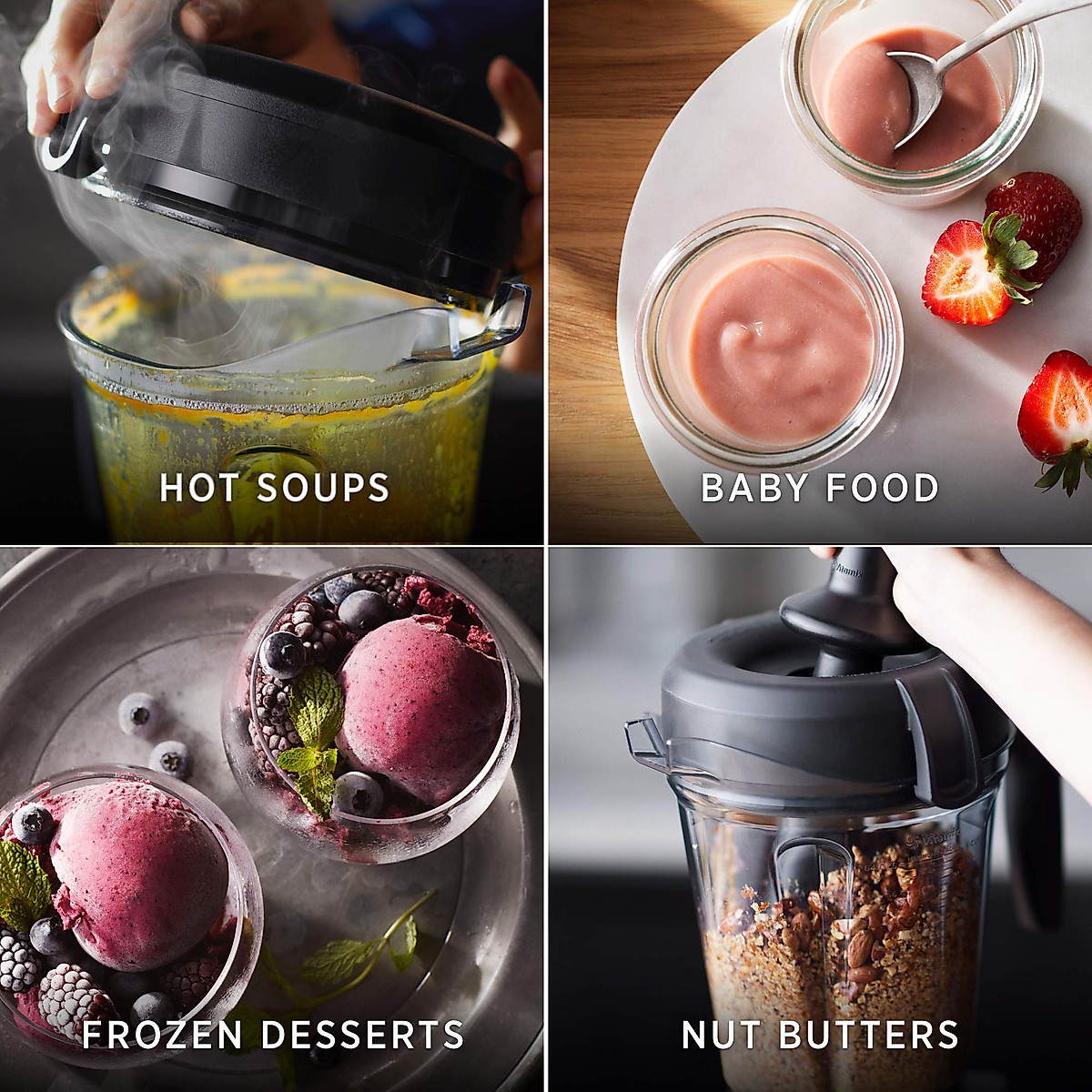 Vitamix Professional Series 750 Blender, Professional-Grade, 64 oz. Low-Profile Container, Black, Self-Cleaning - 1957 (Renewed)