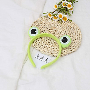 Theamensa Cute Headband, Frog Hair Band Costume Headband Head Wrap Hair Accessories for Women, Adults, Men