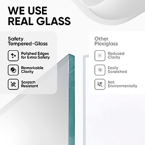 Homeforia 20x24 Black Frame Matted to 16x20 - Metal 20 x 24 Picture Frames For Wall - Aluminum 20 by 24 Poster Frame - Tempered Glass - Wall Hook Included - Set of 1