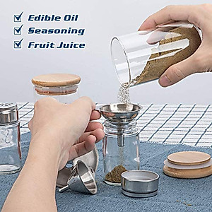 Funnel, 3pcs Small Funnels for Filling Bottles, Kitchen Funnels for Filling Bottles, Food Grade Metal Funnels for Kitchen Use, Stainless Steel Funnel for Essential Oil Spices Liquid