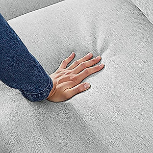 Yoglad Reversible Sectional Sofa Chaise for Living Room, Pull Out Bed Sleeper Couch with Storage, 81 inch Wide L-Shaped Couch with 2 Cup Holder, Gray Linen