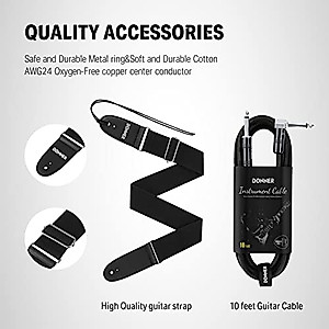 Donner Electric Guitar 39 Inch Electric Guitar DTC-100 Solid Body TC Style Electric Guitar Kit with Bag, Strap, Cable for Youth,Beginner Sunburst