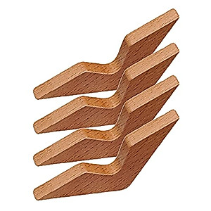 GGFLY 4pcs Wooden Thumb Page Holder Book Mark Thumb Bookmark Fast Reading Tool Handmade Book Reading Holder for Book Lovers