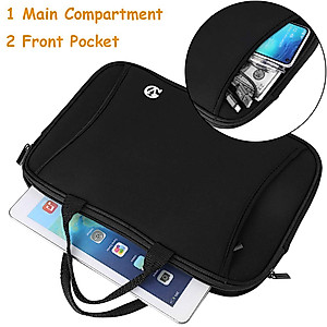 11 13.3 in Laptop Sleeve for Dell Latitude 3120 3190 3301 3320 3330 5190 5290 5300 5310 5320 5330 7200 7212 Rugged, 7285 7290