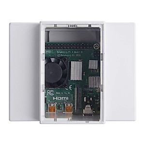 GeeekPi Case for Raspberry Pi 4, DIN Rail Case with Fan for Raspberry Pi 4, Modular Box for Electrical Panels, Pi 4 Heatsinks for Raspberry Pi 4 Model B