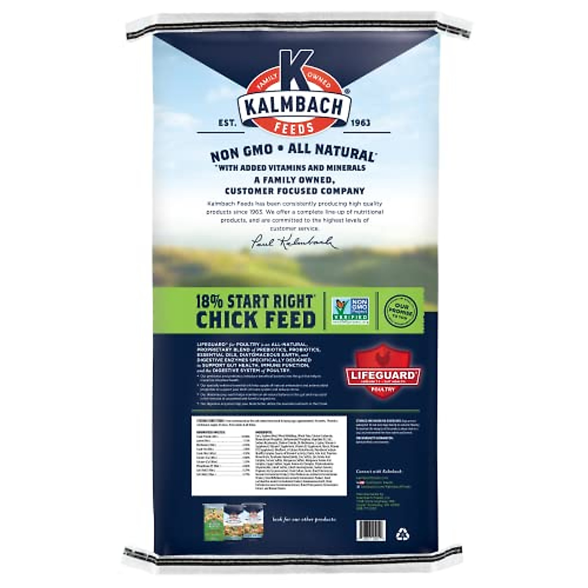 Kalmbach Feeds 18% Non-GMO Start Right Crumble Feed for Chicks, 50 lb Bag