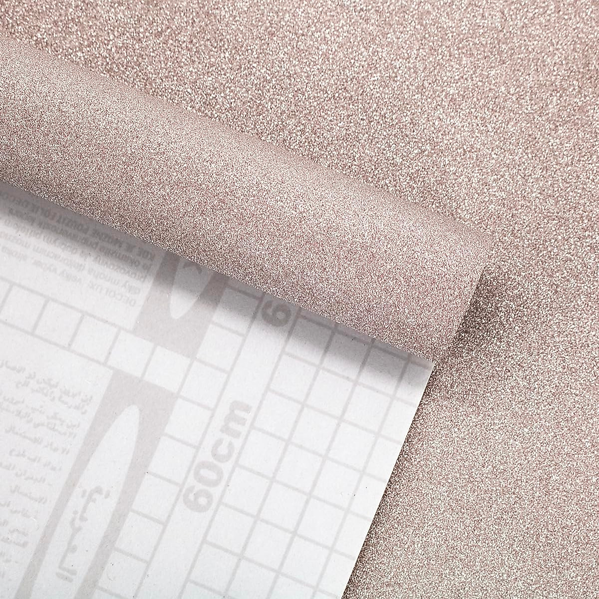 lenify Pink Glitter Contact Paper Pink Wallpaper Peel and Stick 17.7inch x 118.1inch Pink Contact Paper Peel and Stick Wallpaper Glitter Removable Wallpaper Adhesive Paper for Bedroom Decorative Vinyl