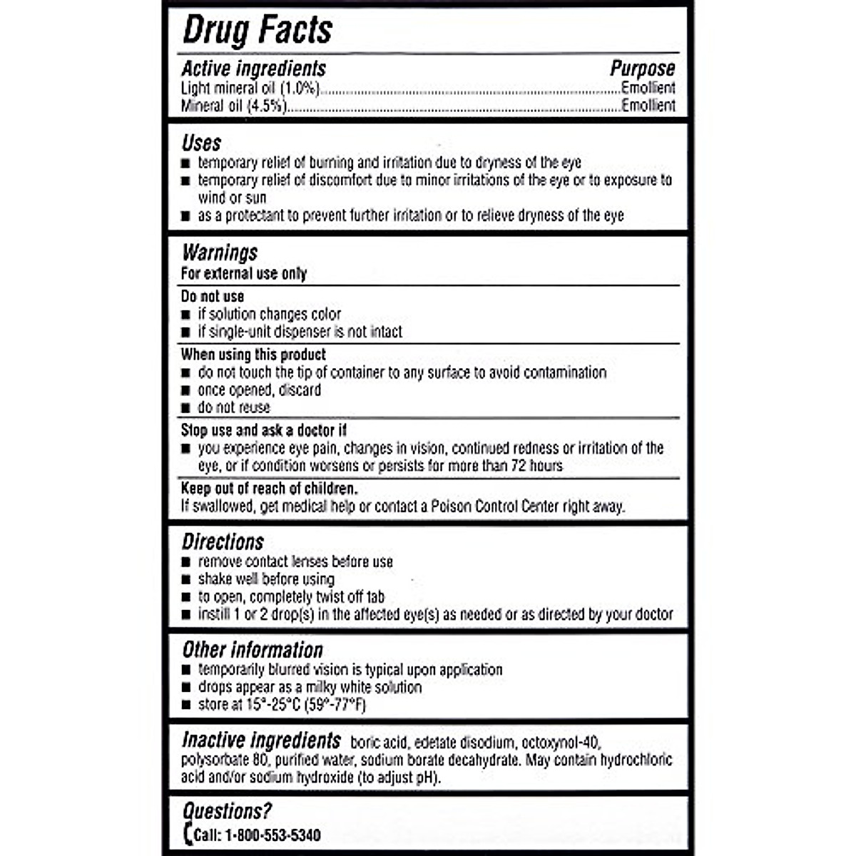 Eye Drops by Bausch & Lomb, Lubricant Relief for Dry Eyes, Soothe XP, Preservative Free, Single Use Dispensers, 0.3 mL, 30 Count