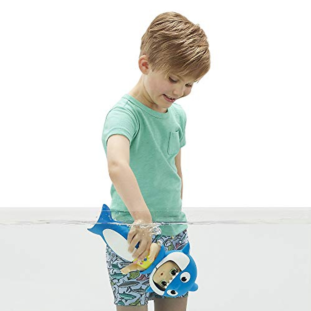 Baby Alive, Baby Shark Brown Hair Doll, with Tail & Hood, Inspired by Hit Song & Dance, Waterplay Toy for Kids Ages 3 Years Old & Up (Amazon Exclusive)