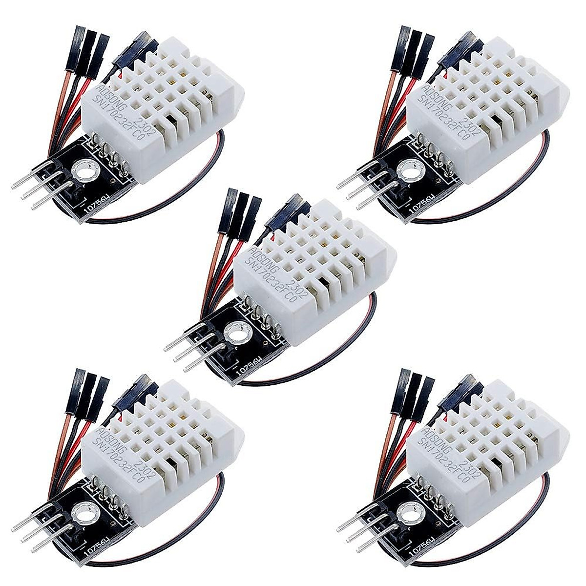 Aideepen 5PCS DHT/2302 Digital Temperature and Humidity Sensor Module Temp Humidity Monitor 3Pins Module with Cable