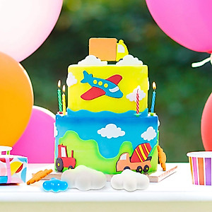 13 Pieces Cloud Shape Mold Set 10 Pieces Cloud Cookie Cutters and 3 Pieces 3D Cloud Silicone Molds for DIY Candy Chocolate Cookie Fondant Cake Gum Paste Soap and Polymer Clay Decor