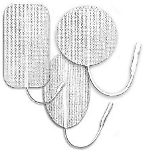 Physical Therapy 55598 ValuTrode Cloth Electrodes, 2" x 4" Oval, Pack of 4