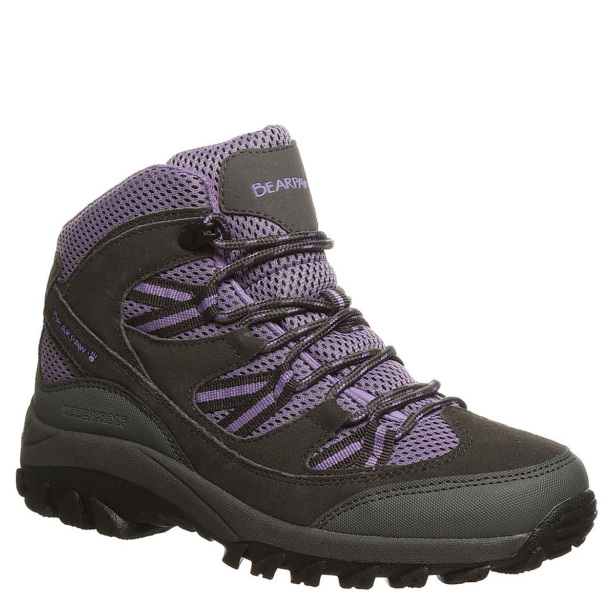 BEARPAW Women's Tallac Wide Charcoal Size 8 | Women's Bootie | Women's Hiker Boot | Comfortable Hiking Boot