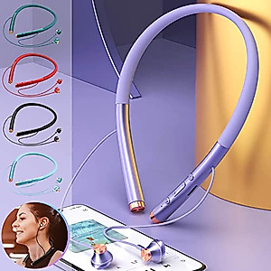 Bluetooth Sport Headphones, Sports Wireless High-Power Bluetooth Earphones Neck-Mounted Earphones, 1PC Outdoor Stereo Earbuds Earphone Waterproof Headset for Running and Workouts