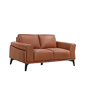 New Classic Furniture Como Loveseat, Terracotta