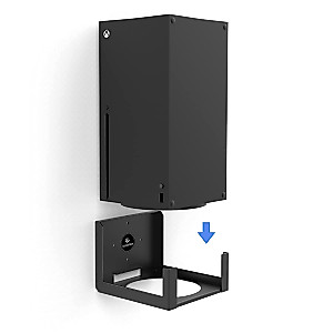 Monzlteck Wall Mount Holer for Xbox Series X,All Metal Vertical Hanging On Wall with Power Botton Left/Right,Wall Shelf Bracket for XSX