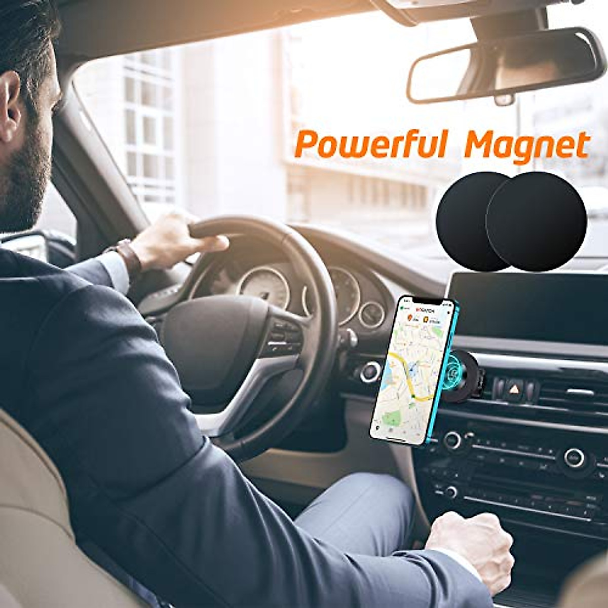WixGear Magnetic Phone Car Mount, Universal Air Vent Magnetic Phone Car Mount Phone Holder, Compatible with iPhone 12 and with All Cell Phones, iPhone 12 Car Mount