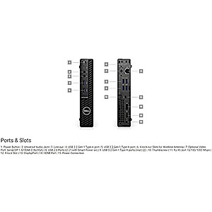 Dell OptiPlex 7010 Micro Desktop 10TB SSD 64GB RAM Extreme (Intel Core i9-12900K Processor with Turbo Boost to 5.20GHz, 64 GB RAM, 10 TB SSD, Win 11 Pro) PC Business Computer