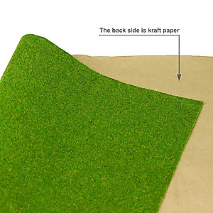 Artificial Model Grass Mat Trains Grass Green 100 x 250cm or 39"x 98"for Decoration Craft Scenery Model DIY CP138