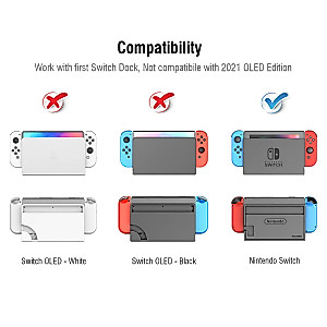 ElecGear Cooling Fan for Switch Dock HAC-007, External Turbo Cooler for Nintendo Switch Original Docking Station, Snap-on Design, USB Powered, Integrated Cable - |Not for OLED and Lite|