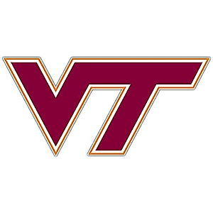 Decal Vinyl Sticker Virginia Tech Hokies Vinyl Durable for Bumpers, Helmets, Laptops, Water Bottles, Lockers (3" Longest Side)