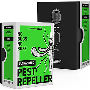 BRISON Ultrasonic Pest Repeller Indoor Pest Repellent Plug in Device - Pest Control for Home Office Hotel Warehouse 4 PCS, White