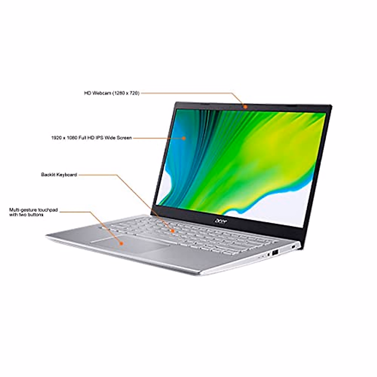 Acer Aspire 5 A514-54-59SE 14" Full HD Notebook Computer, Intel Core i5-1135G7 2.4GHz, 12GB RAM, 512GB SSD, Windows 11 Home, Blue