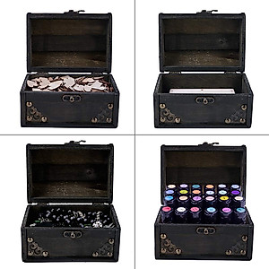 SICOHOME Treasure Box, 5.9" Tarot Cards Box for Trinkets,Taro Cards,Gifts and Home Decor