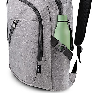 Laptop Travel Backpack - Adjustable Shoulder Straps, Zippered Compartments with Side Pockets for Water Bottle or Umbrella. Headset and USB Charging Port. Perfect for School, Business or Traveling.