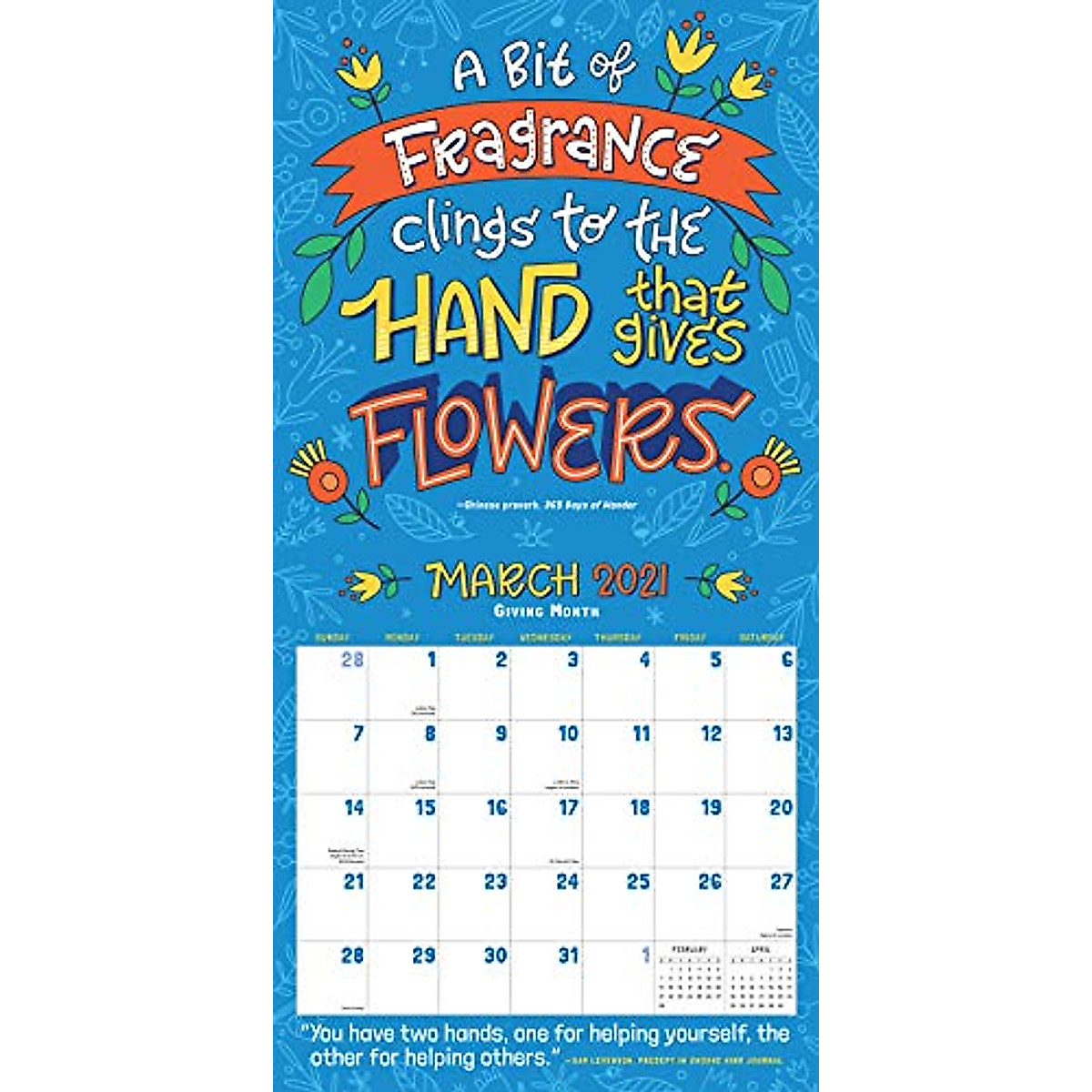 Wonder Wall Calendar 2021