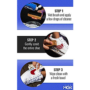Shoe MGK Starter Shoe Cleaner Kit - Shoe Cleaner & Conditioner for All Shoes, Premium Shoe Brush
