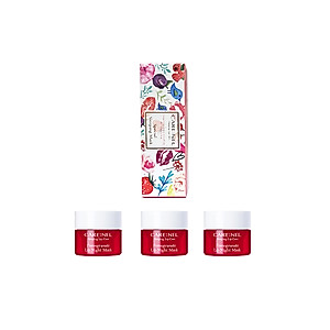 Lip Sleeping Mask Pomegranate 5g (3 Set) - Korean Beauty lips all day long, Lip gloss