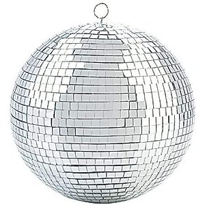 Alytimes Mirror Disco Ball - 8-Inch Cool and Fun Silver Hanging Party Disco Ball –Big Party Decorations, Party Design