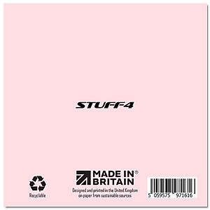 Bat Mitzvah Card for Girls Her - Zentangle Star of David - Mazel Tov, Good Luck Congratulations Gifts, Bat Mitzvah Gifts for Girls, 5.7 x 5.7 Inch Jewish Gifts Greeting Cards Bar Mitzvah Cards