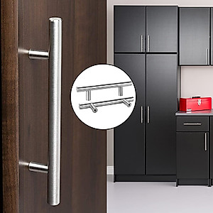homdiy | 50 Pack 3in Hole Centers | Cabinet Handles Nickel Drawer Pulls Stainless Steel, Bar Handle Pull with Brushed Nickel Finish | Kitchen Cabinet Hardware/Dresser Drawers 201SN