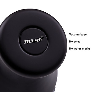 JILLMO Martini Glasses, Insulated Margarita Glasses, Set of 2, Black