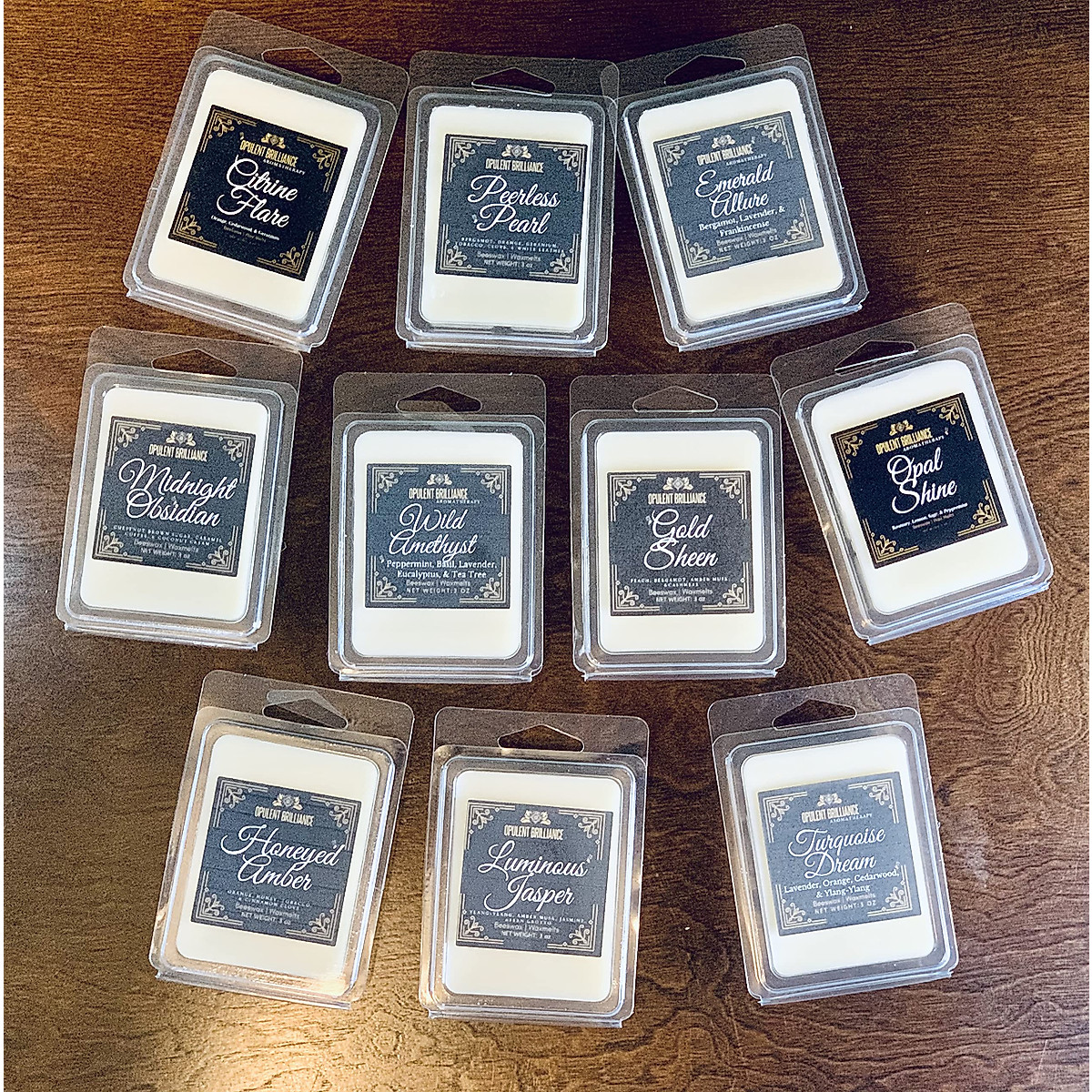 1 Pack Beeswax Melts, Opal Shine, Sage & Lemon, Wax Melts, Aromatherapy, Scented Candle Melts, Opulent Brilliance 3 oz