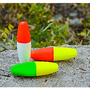 Yonihawk Foam Cigar Peg Floats,Fishing Corks Slip Bobbers Santee Float for Catfish Crappie