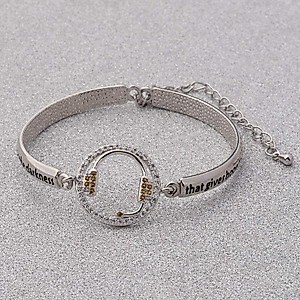 AKTAP 911 Dispatchern Charm Bangle Emergency Operator Jewelry Always Remember It's Your Voice in The Darkness That Gives Hope Thank You Gift for Her (911 Loop Bracelet)