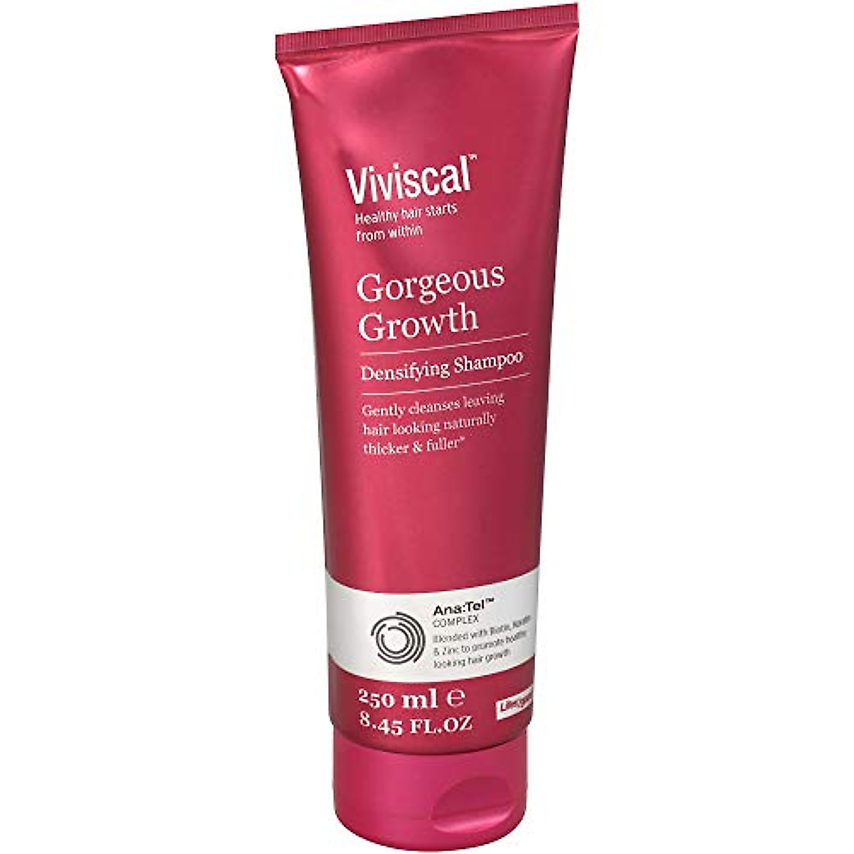 Viviscal Gorgeous Growth Densifying Shampoo for Thicker, Fuller Hair Ana:Tel Proprietary Complex with Keratin, Biotin, Zinc 8.45 Ounce