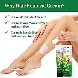 REJOPES Hair Removal Cream - Painless Flawless Depilatory Cream, Gentle & Soothing for Women and Men, 110g