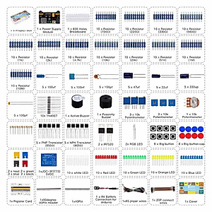 Electronics Component Assortment, Electronics Component Kit Controllable LED Brightness for R3