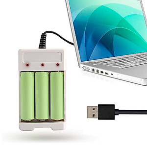 Pulabo USB 3 Slots Universal Battery Charger for Rechargeable AA/AAA Batteries SuperioraEuro,Quality & Creative Affordable, OneSize