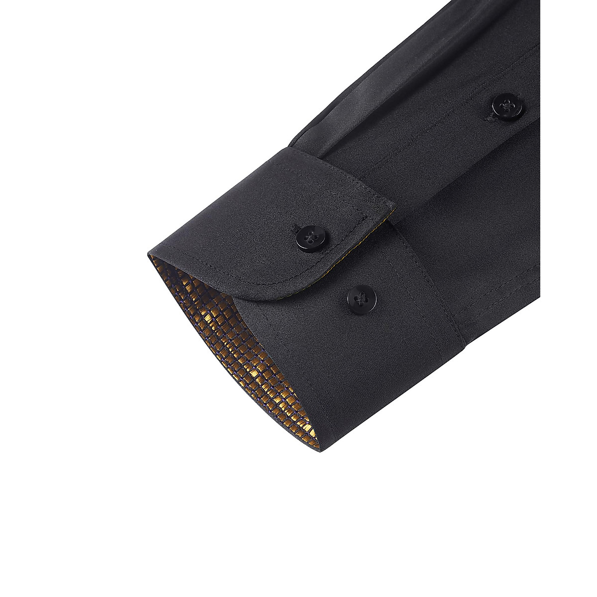 Lion Nardo Mens Black Dress Shirt Black and Gold Shirts for Men Gold Shirts for Men Mens Black Dress Shirts Gold Label