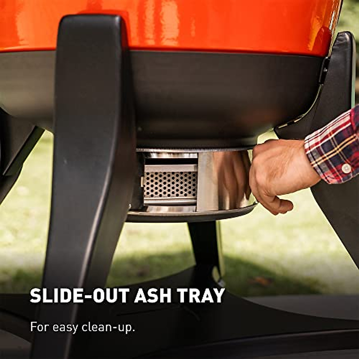 Kamado Joe KJ15040320 Kettle Joe 22 inch Charcoal Grill with Hinged Lid, Cart, and Side Shelves, Blaze Red