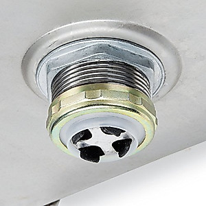 Wall Mounted Hand Sink with Gooseneck Faucet and Sidesplash, 17" x 15"Stainless Steel