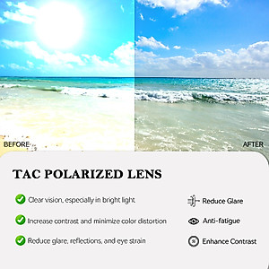 TJUTR Fit Over Glasses Sunglasses for Women, Polarized Oversized Sun Glasses with UV400 Protection