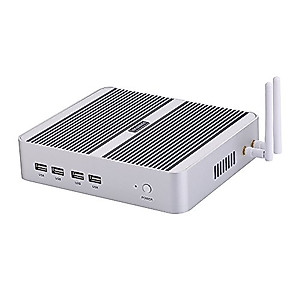 HUNSN Fanless Mini PC, Desktop Computer, HTPC, Kodi Box, Windows 11 or Linux Ubuntu, I5 8250U 8260U 8259U 8265U 8269U 8350U, BM07, VGA, HDMI, 4 x USB3.0, 4 x USB2.0, LAN, 8G RAM, 128G SSD